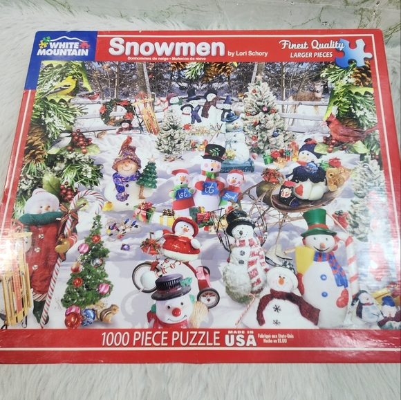 White Mountain | Games | Snowmen 00 Piece Puzzle | Poshmark